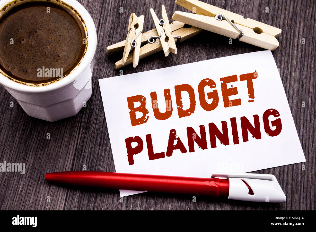 Hand writing text caption inspiration showing Budget Planning. Business ...