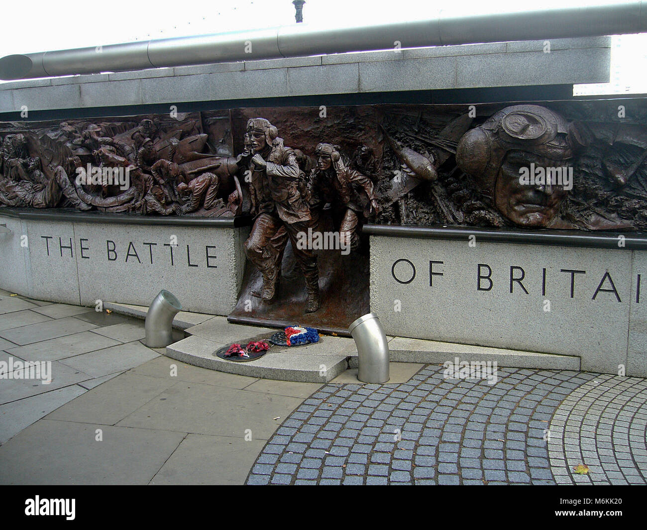 LONDON, UK - Aug 10, 2010: The Battle of Britain Monument on Victoria ...