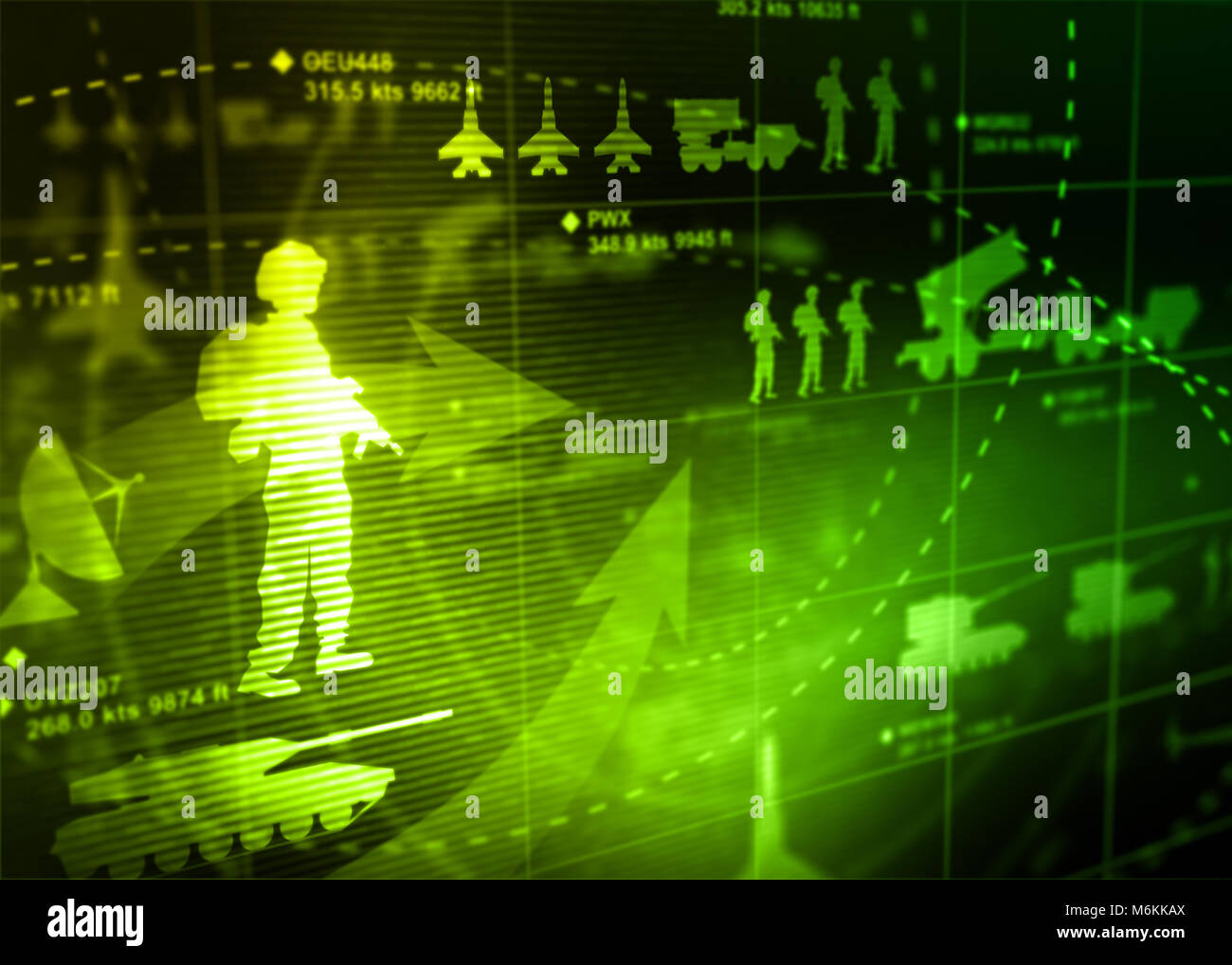 Map of Armed Forces - 3d rendering Stock Photo - Alamy