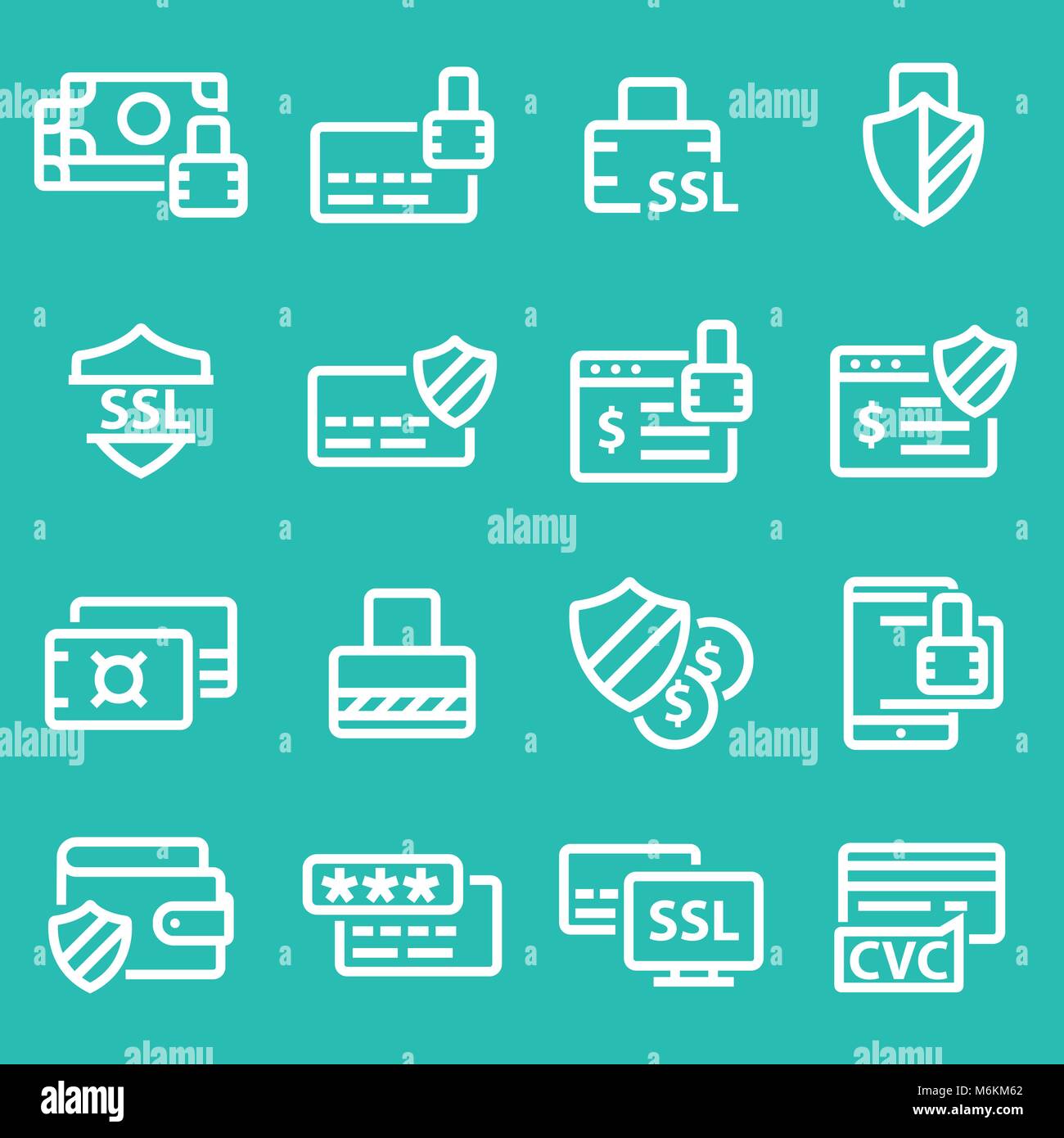 Safe secure online transaction payment Stock Vector Images - Alamy