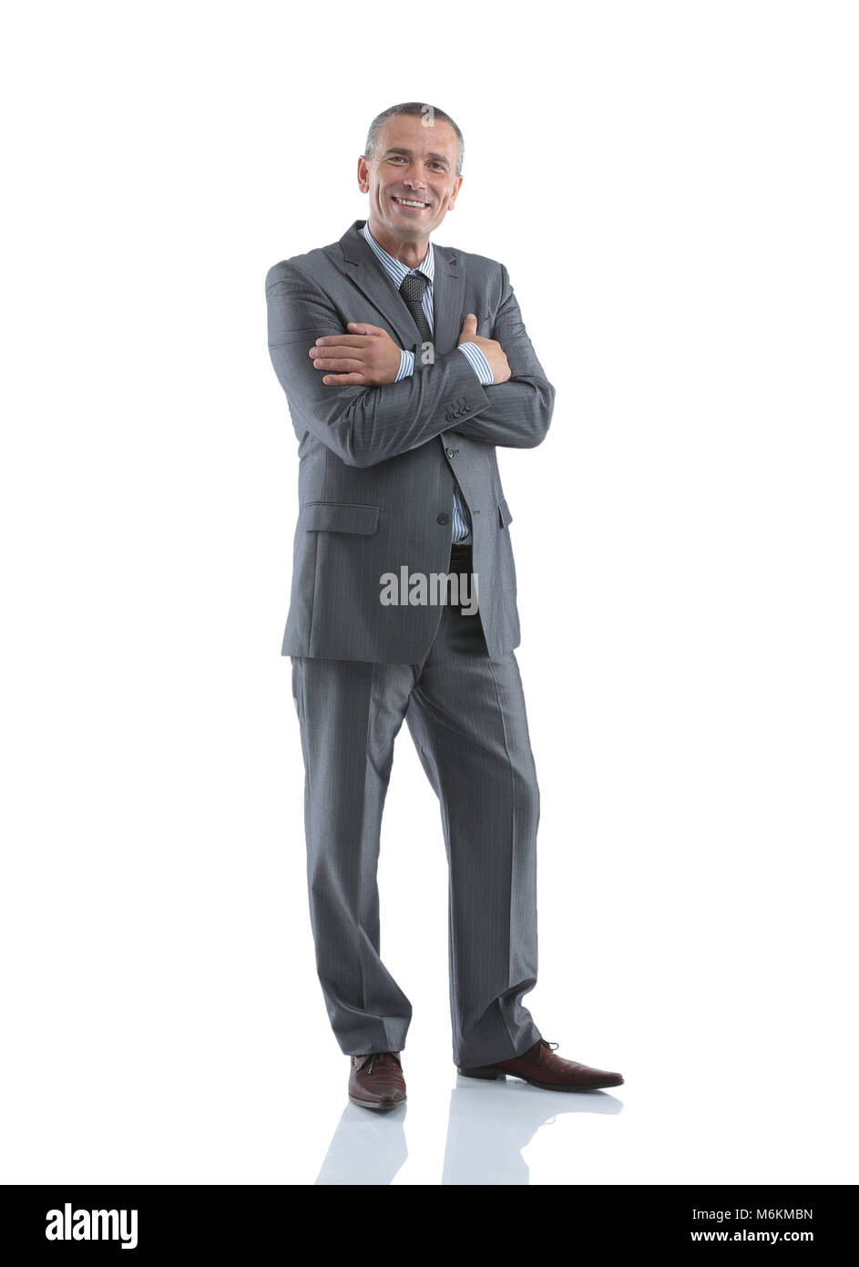 in full growth. portrait of modern business man Stock Photo - Alamy