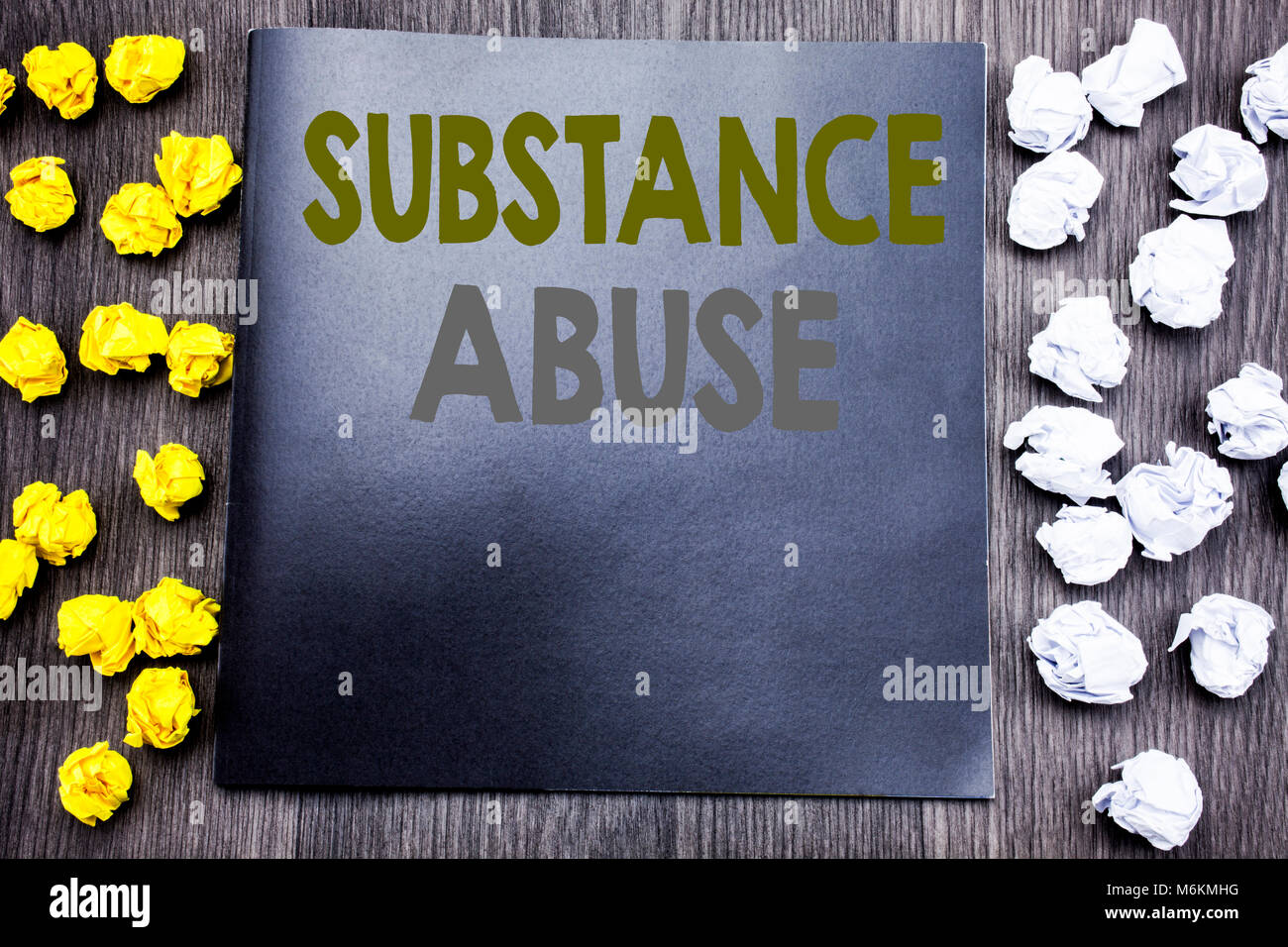 Hand writing text caption inspiration showing Substance Abuse. Business ...