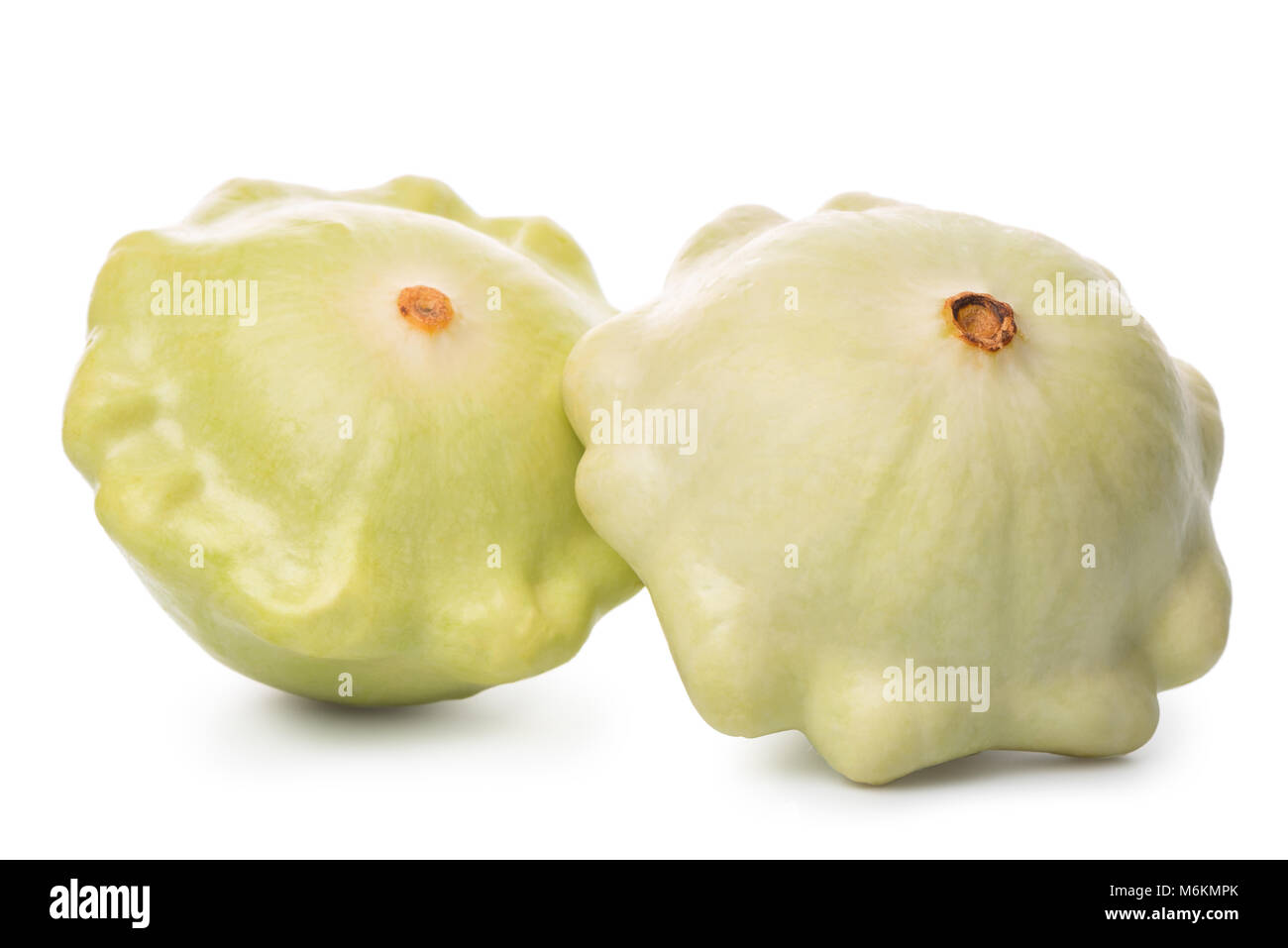 pattypan squash or patisson isolated on white background, concept of ...