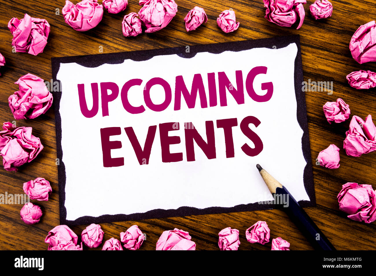 Upcoming written hand hand writing hi-res stock photography and images ...