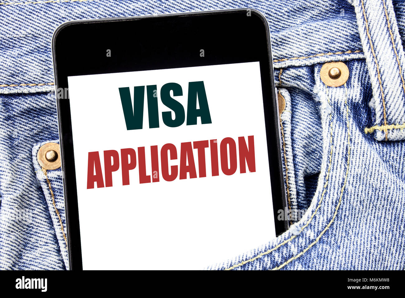Hand writing text caption inspiration showing Visa Application ...