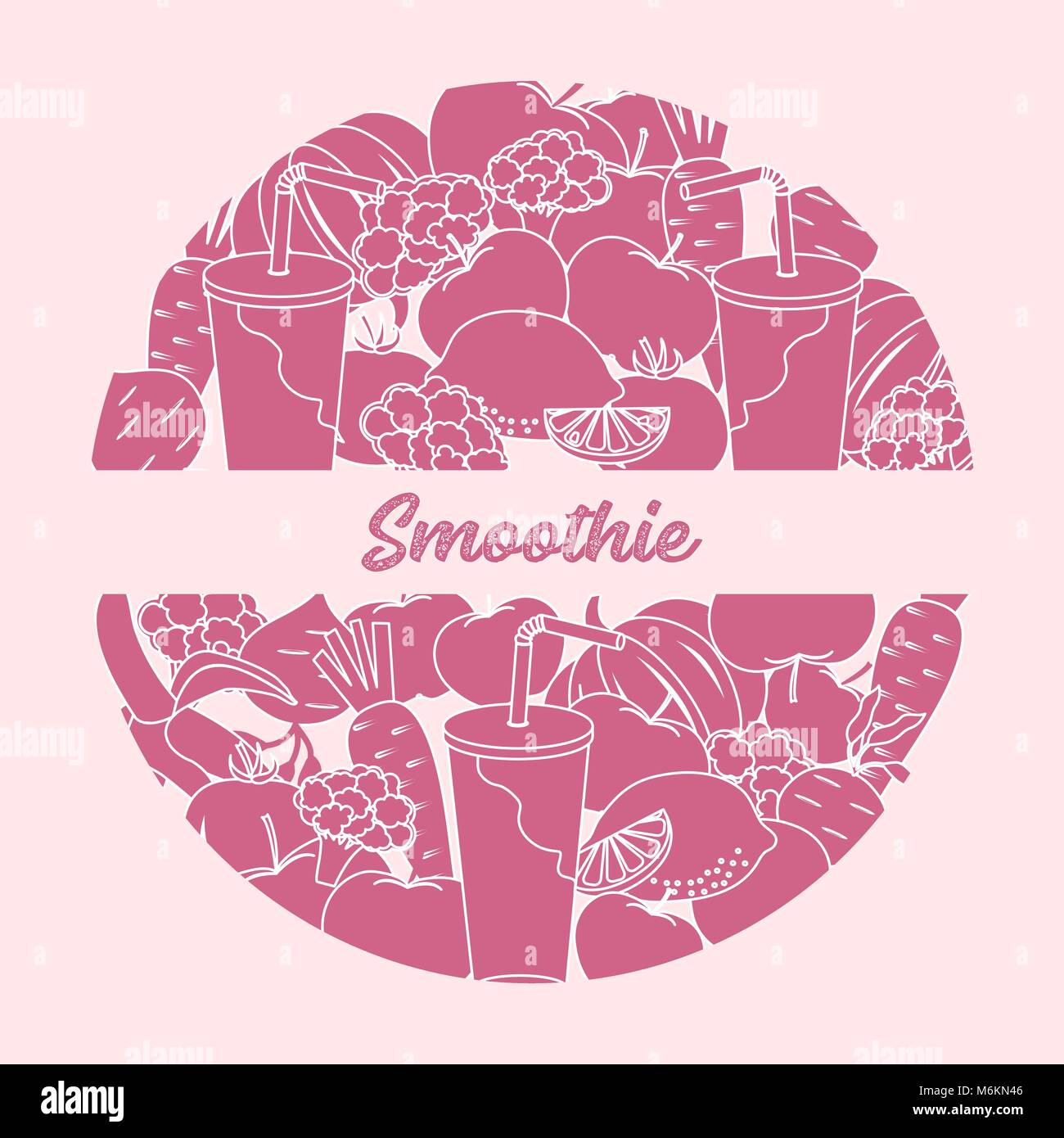 Smoothie and ingredients for making smoothie. Healthy eating habits ...