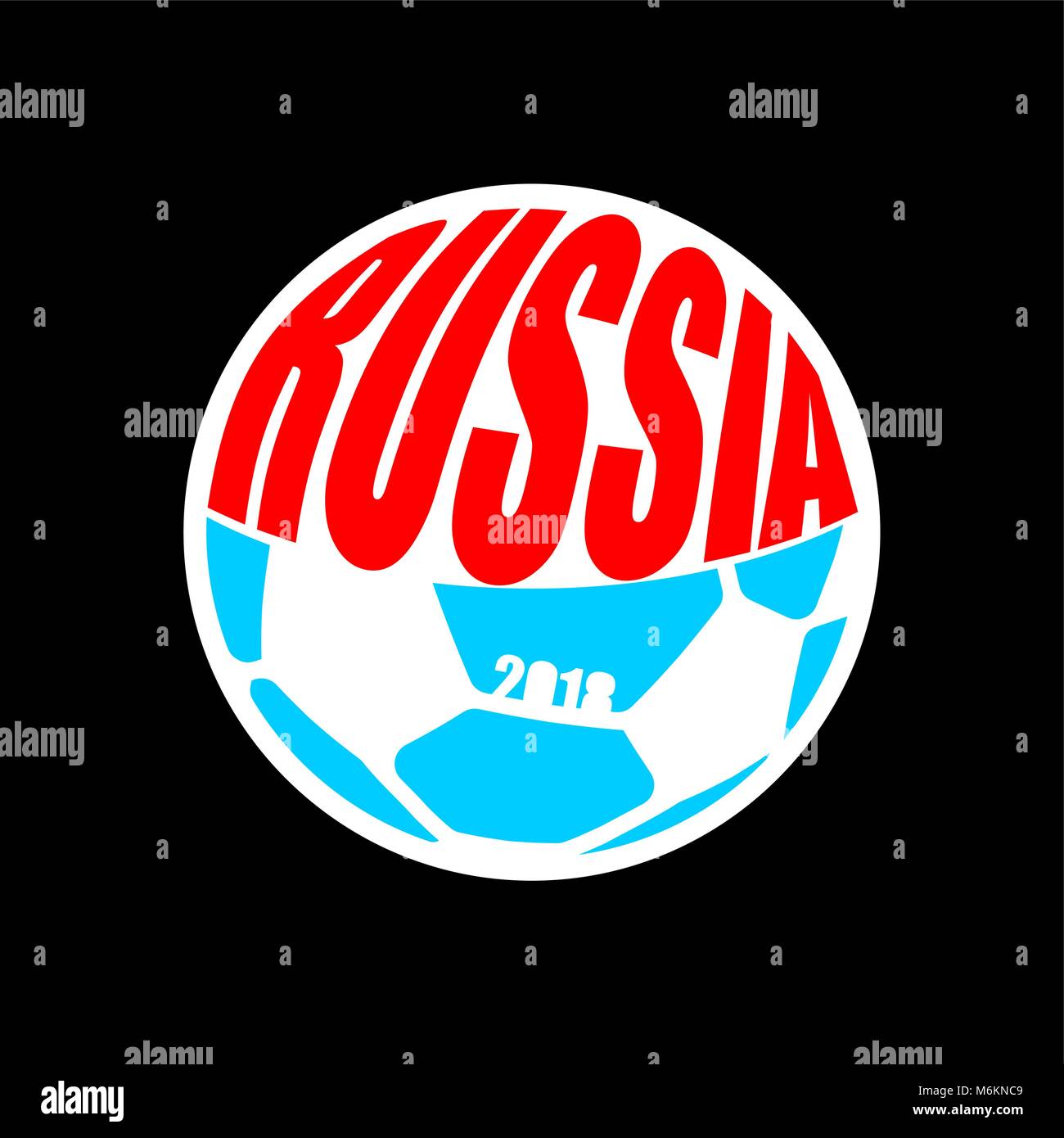 Russian soccer ball emblem. Football Championship in Russia 2018 logo ...