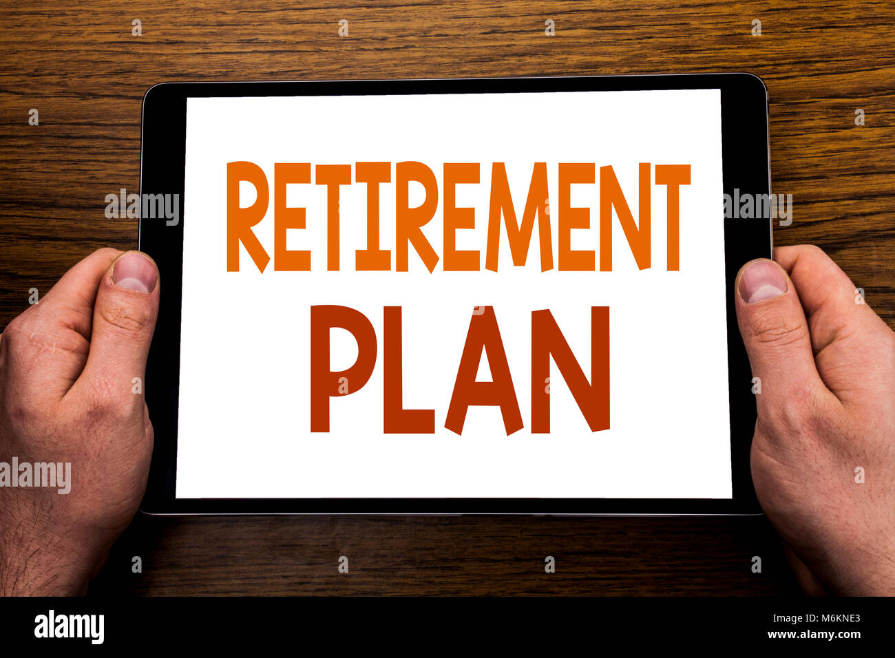Hand writing text caption Retirement Plan. Business concept for Pension ...