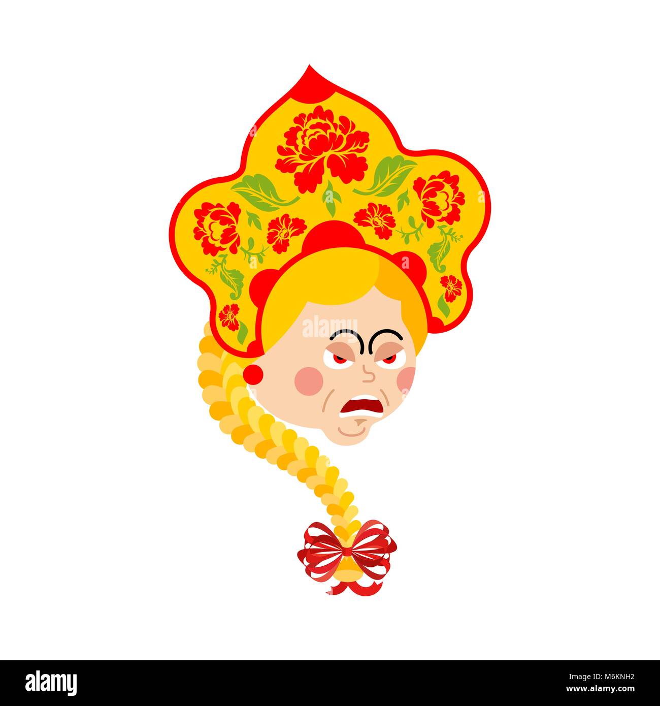 Russian woman angry Stock Vector Images - Alamy