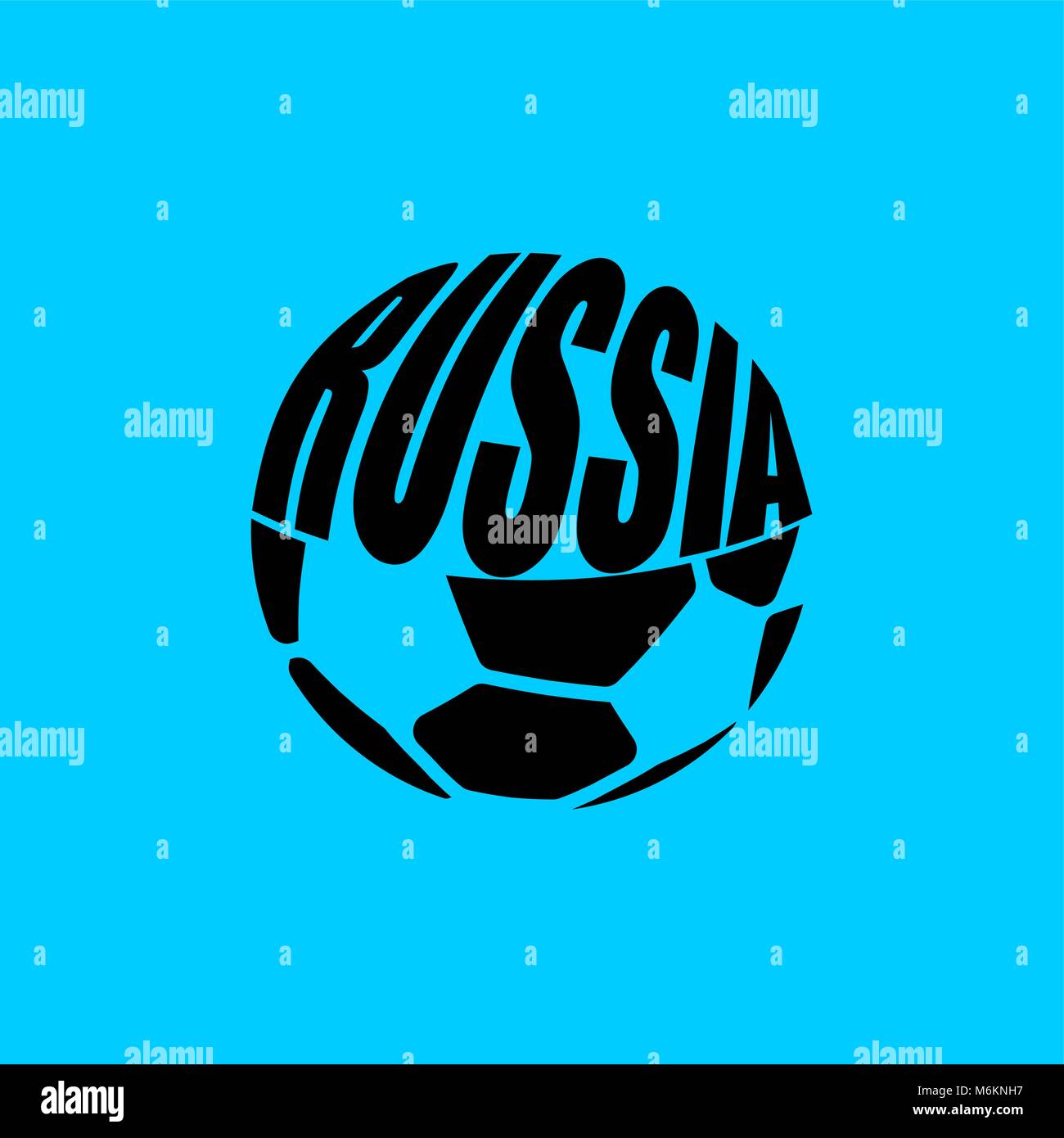 Russian soccer ball emblem. Football Championship in Russia 2018 logo ...
