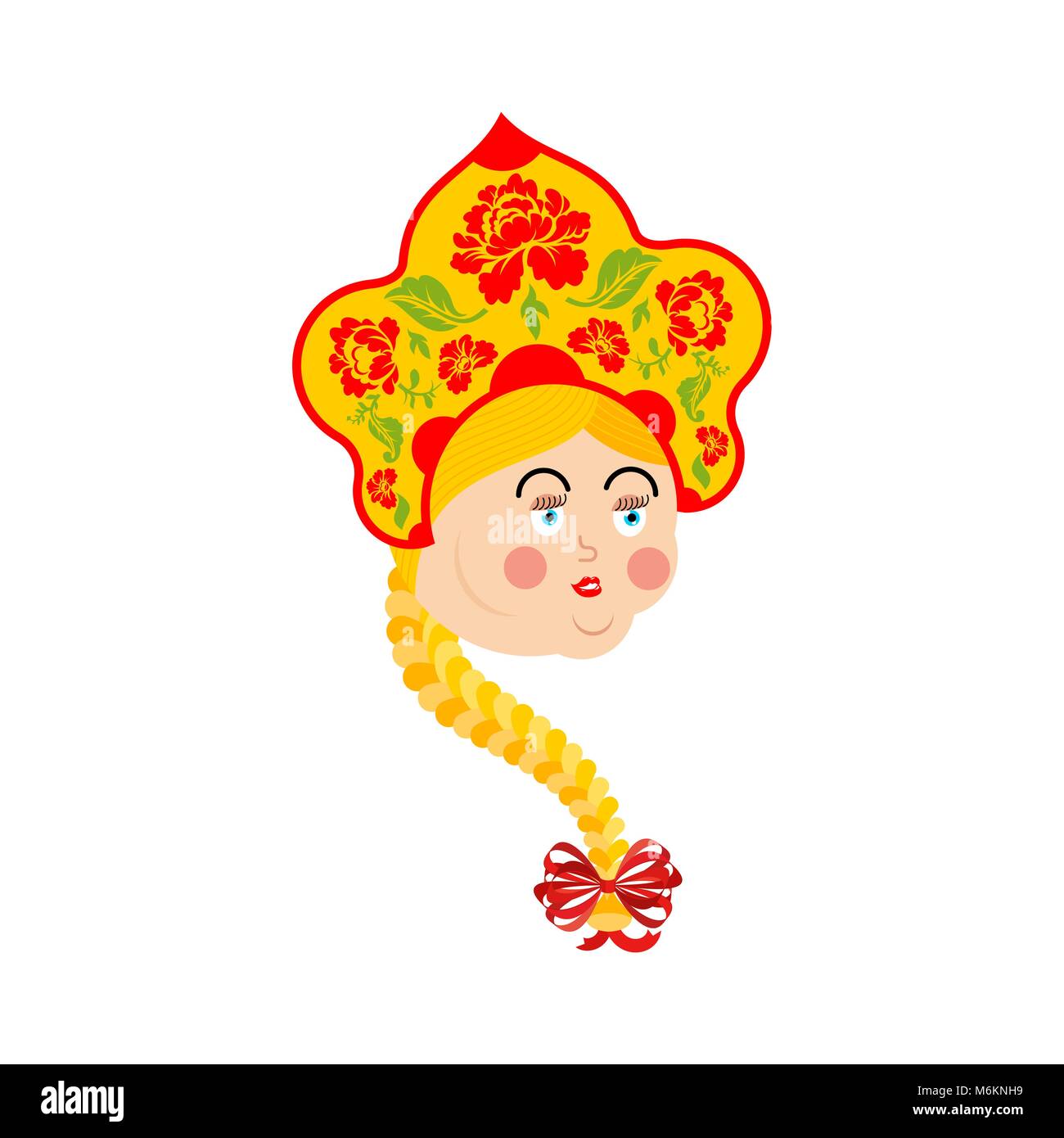 Russia girl costume Cut Out Stock Images & Pictures - Alamy