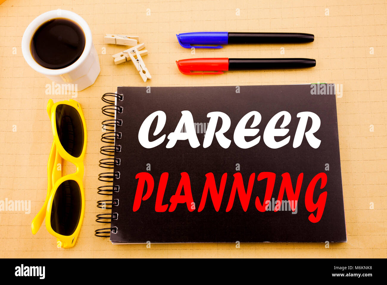 Hand writing text caption showing Career Planning. Business concept for ...