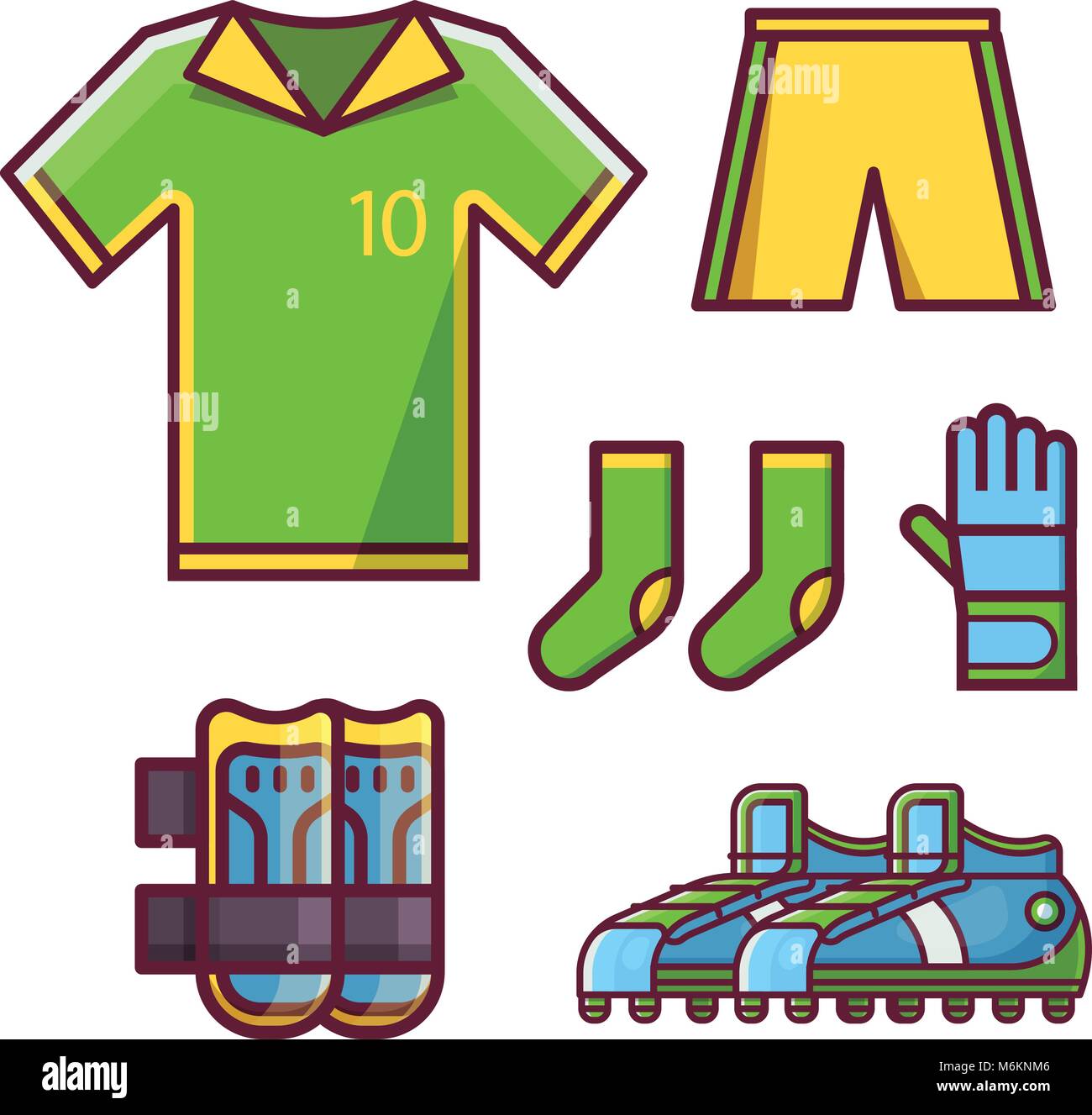Soccer Football Team Uniform Set Stock Vector Image & Art - Alamy