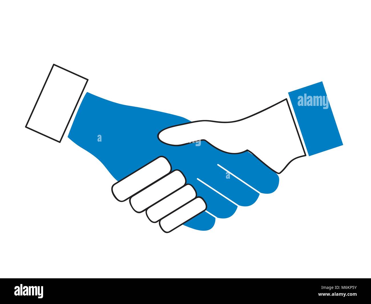 Handshake vector icon - business concept Stock Vector Image & Art - Alamy