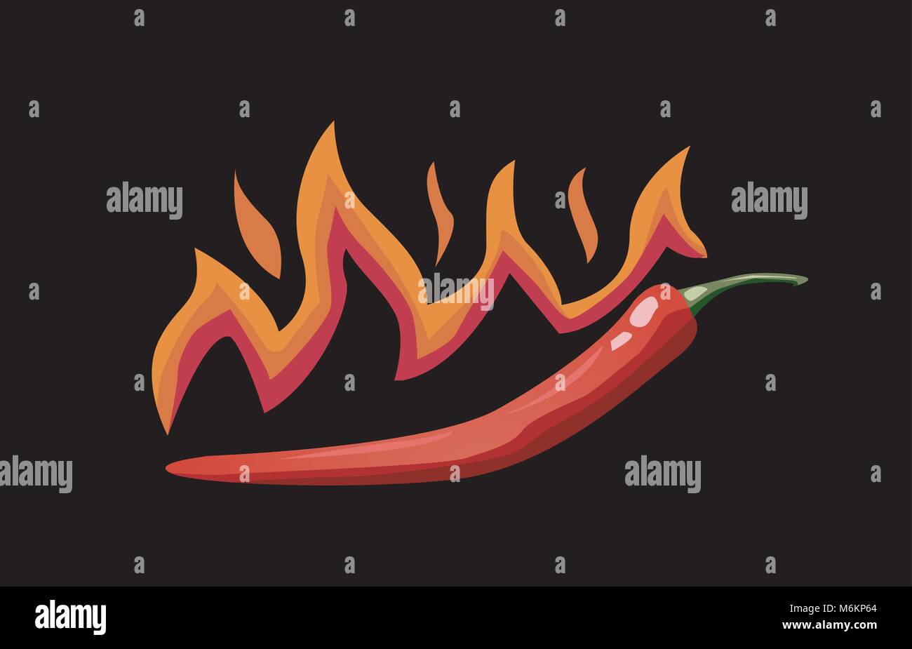 Hot chili pepper vector Stock Vector Image & Art - Alamy