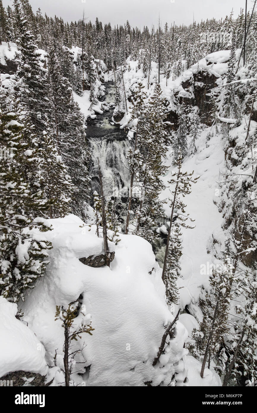 Kepler cascades yellowstone national hi-res stock photography and ...