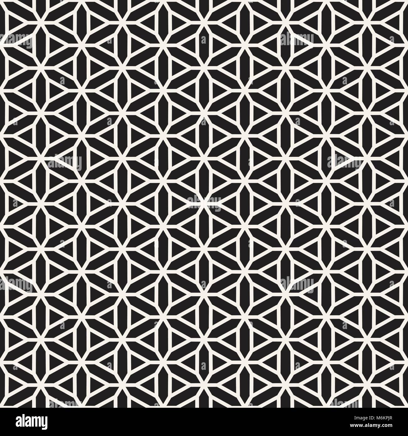 Vector seamless stripes pattern. Modern stylish texture with monochrome ...