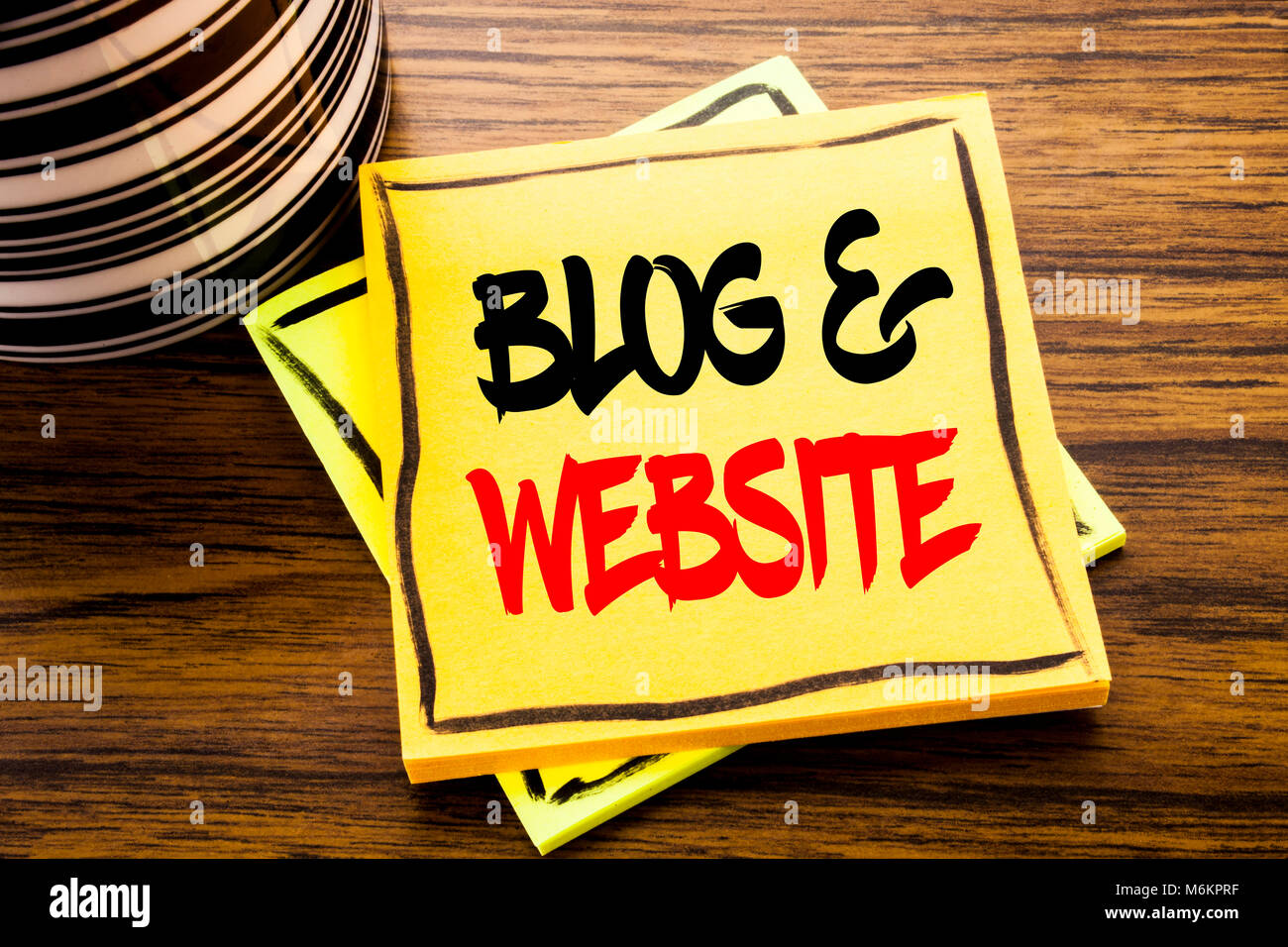Handwriting Announcement text showing Blog Website. Business concept ...
