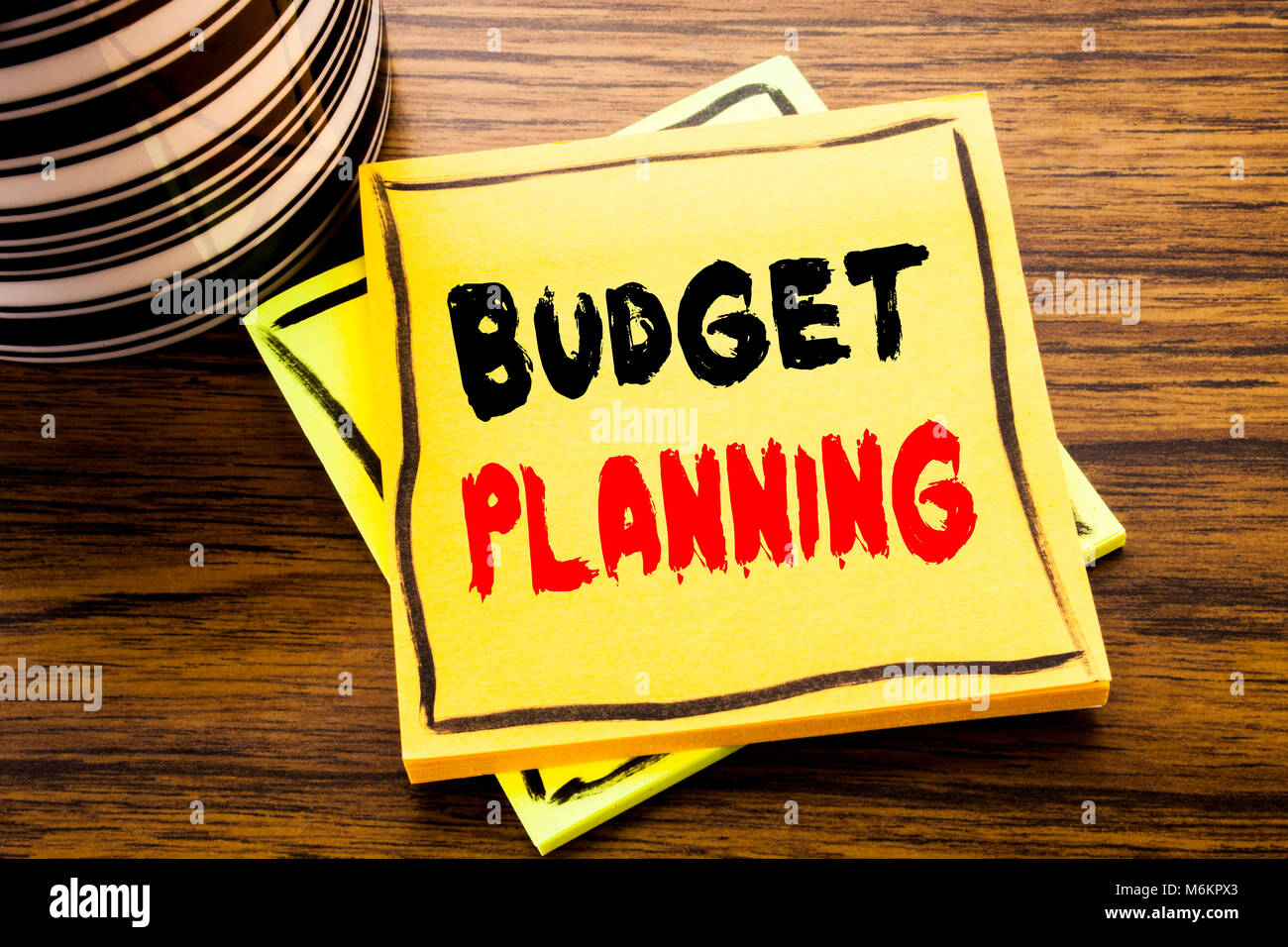 Handwriting Announcement text showing Budget Planning. Business concept ...