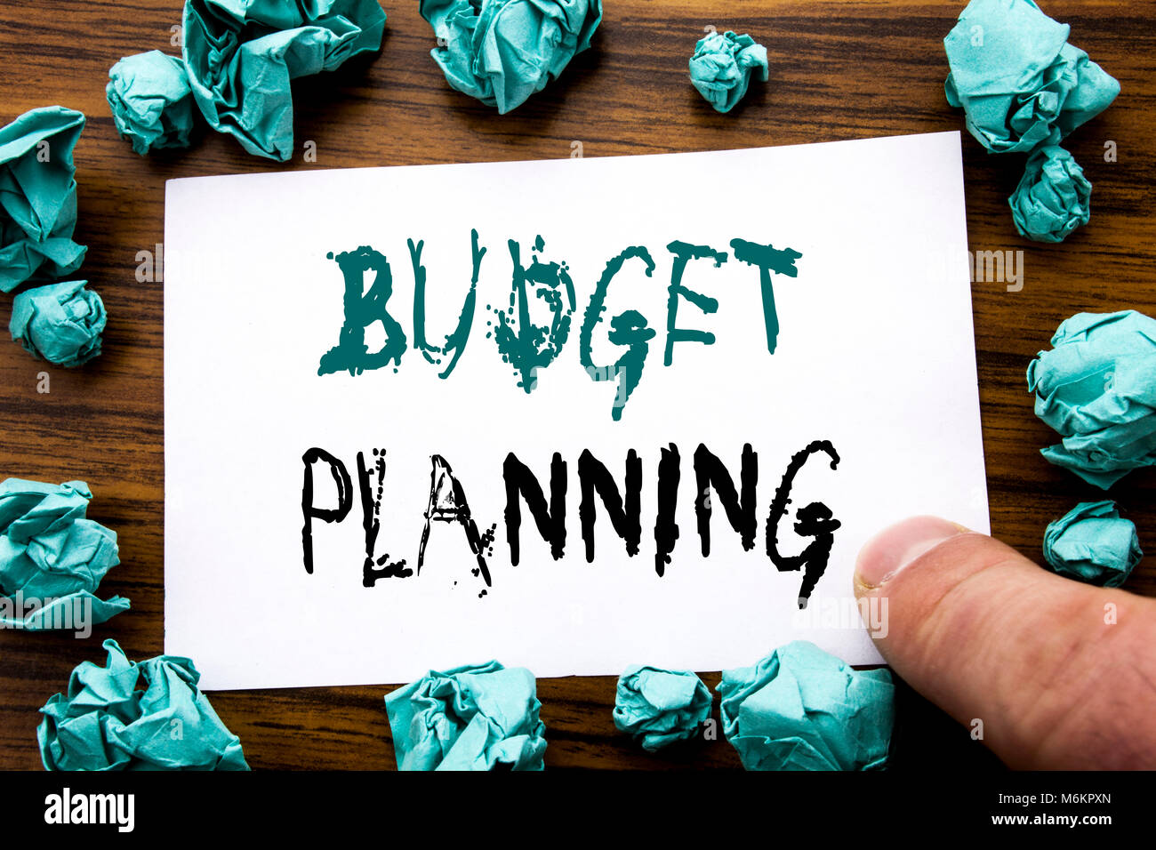 Handwriting Announcement text showing Budget Planning. Business concept ...