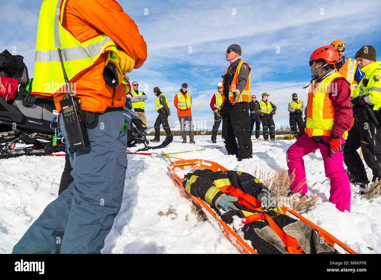 Search and rescue training roadway rescue with oversnow vehicles (13 ...