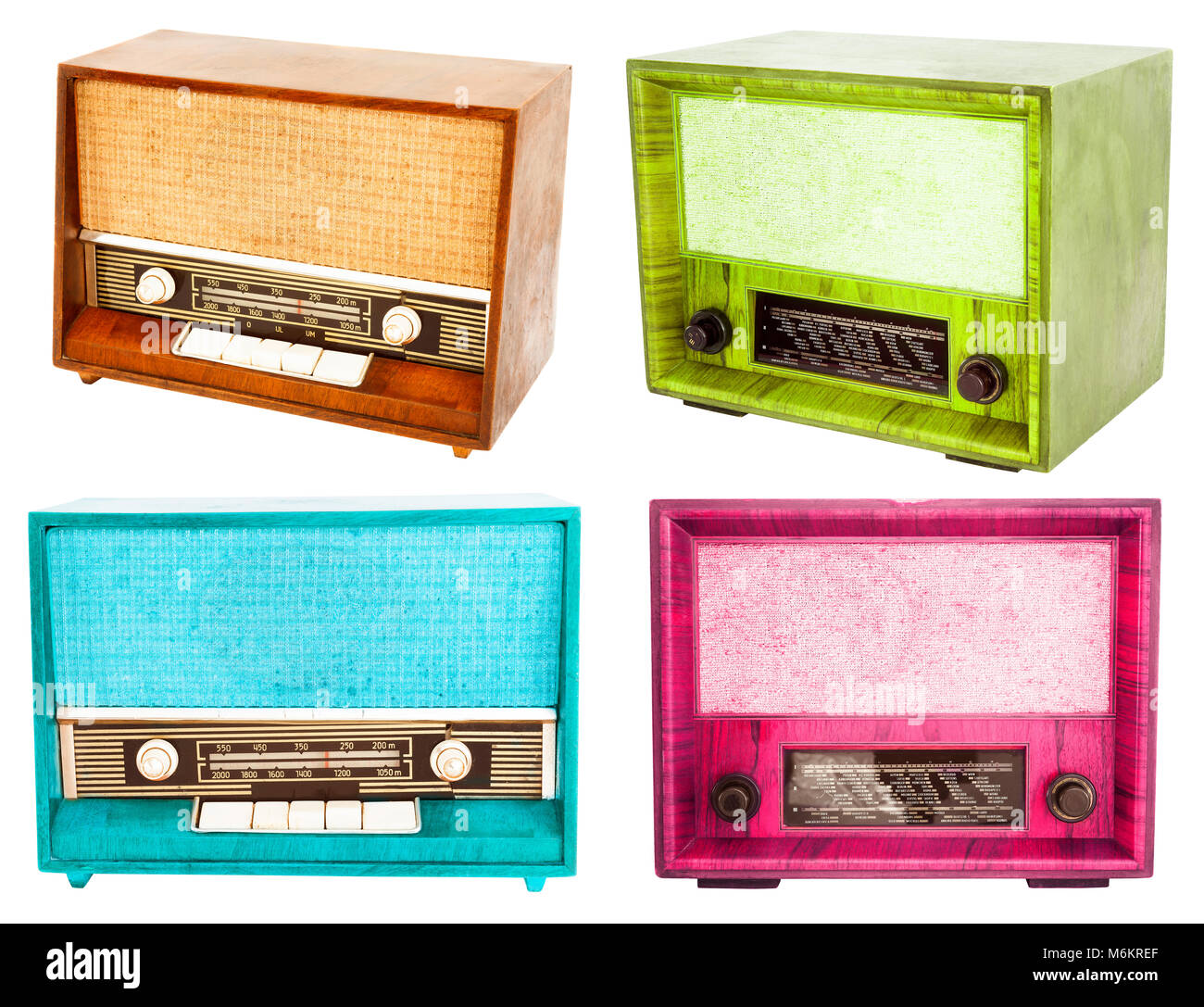 Collection of old radios hi-res stock photography and images - Alamy