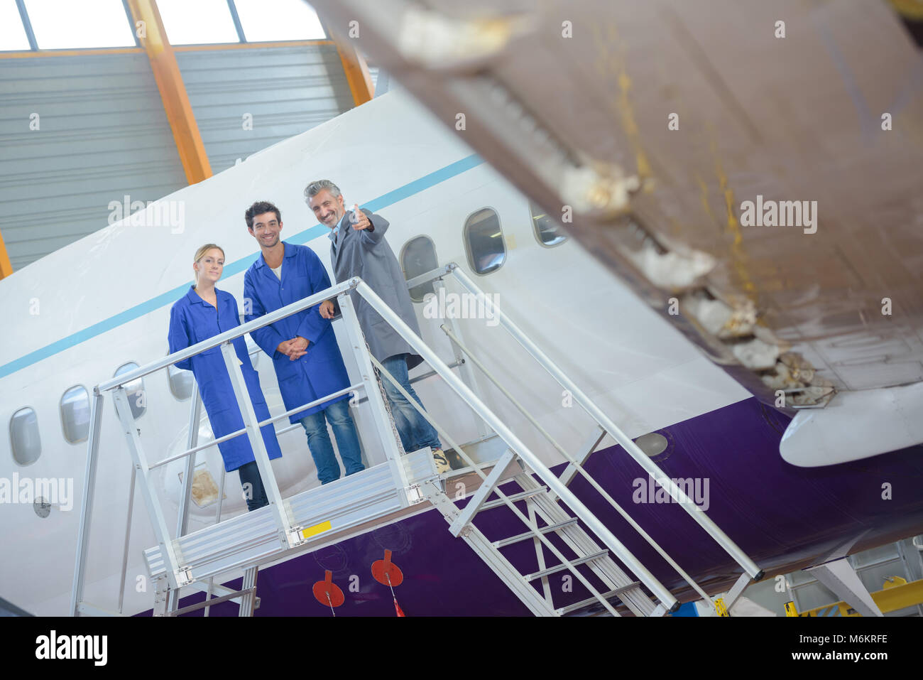 Aircraft maintenance steps hi-res stock photography and images - Alamy