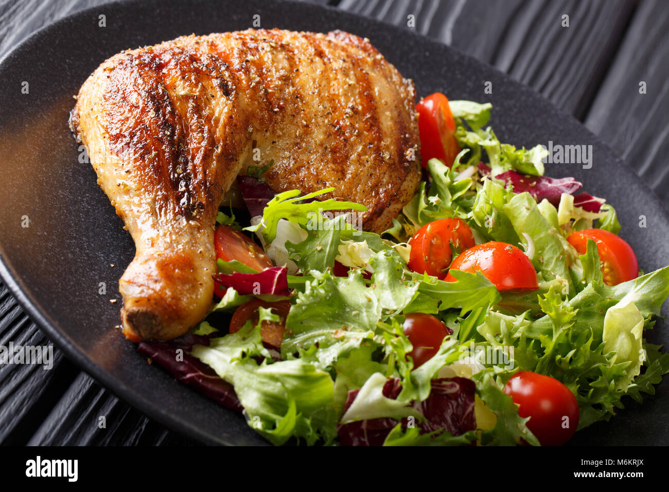 Chicken leg plate hi-res stock photography and images - Alamy