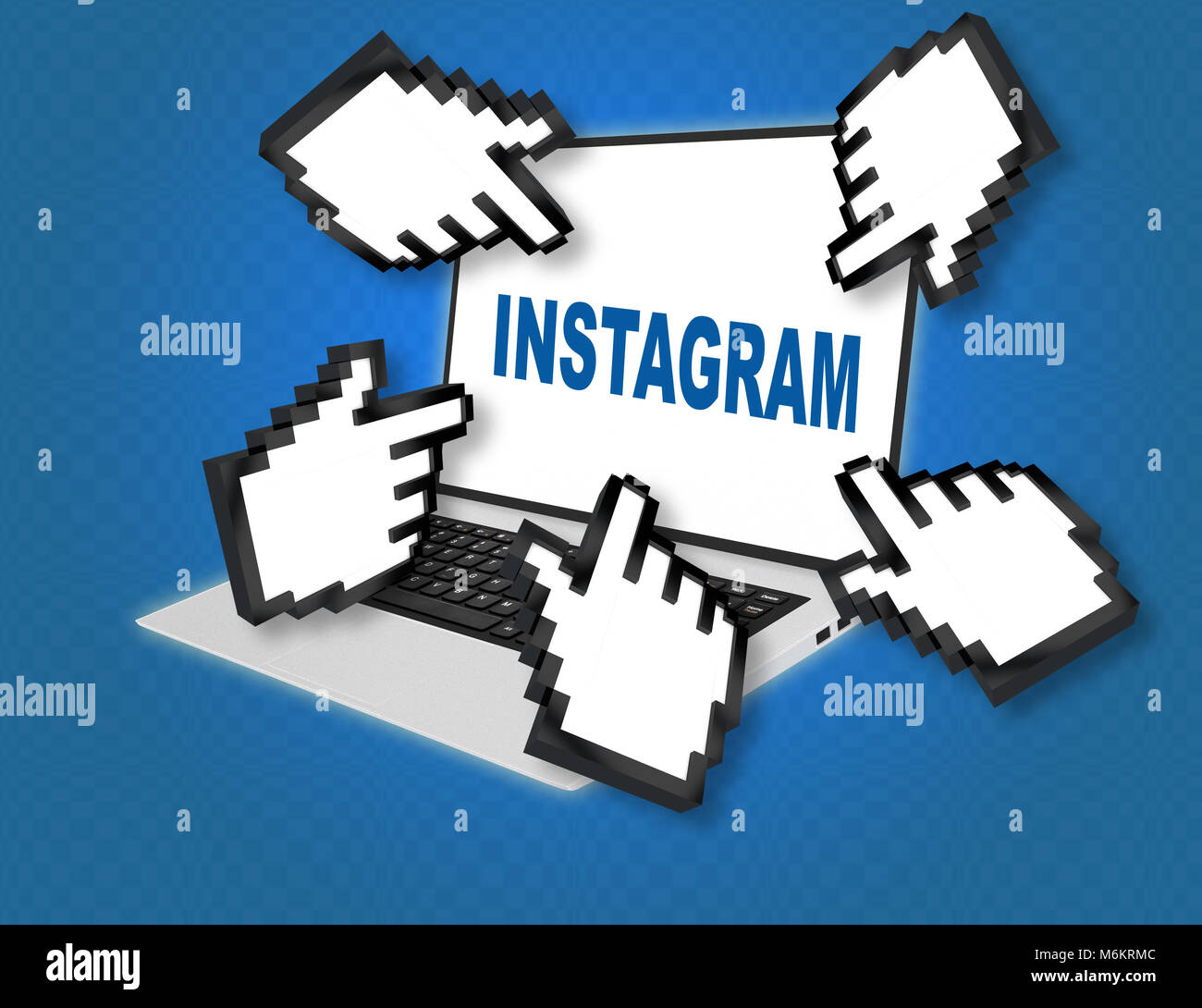 Instagram logo 3d hi-res stock photography and images - Alamy