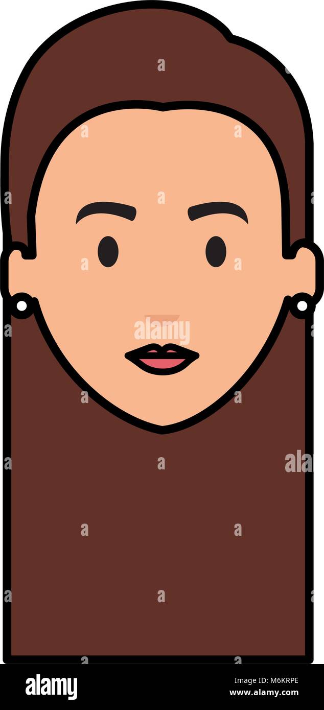 beautiful woman head avatar character Stock Vector Image & Art - Alamy