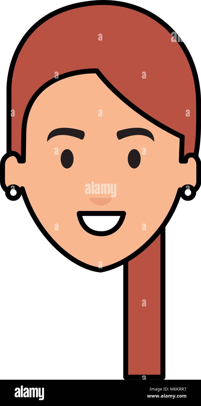 beautiful woman head avatar character Stock Vector Image & Art - Alamy