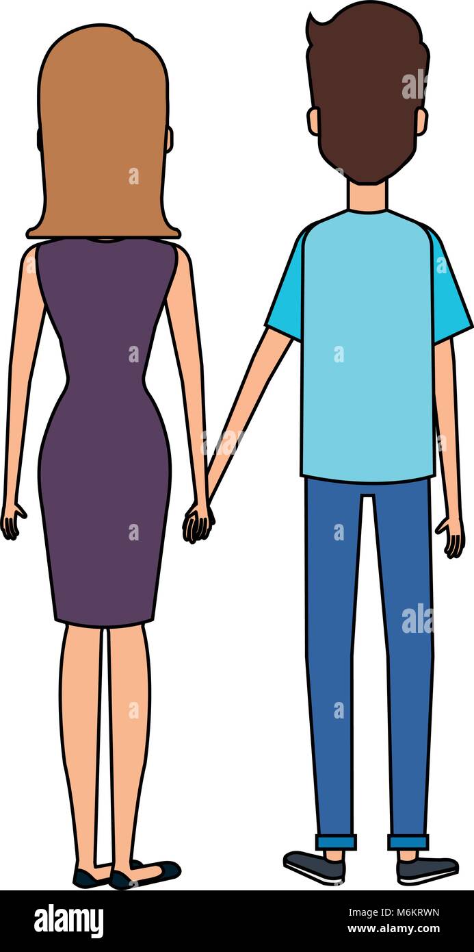 couple lovers avatars characters Stock Vector Image & Art - Alamy