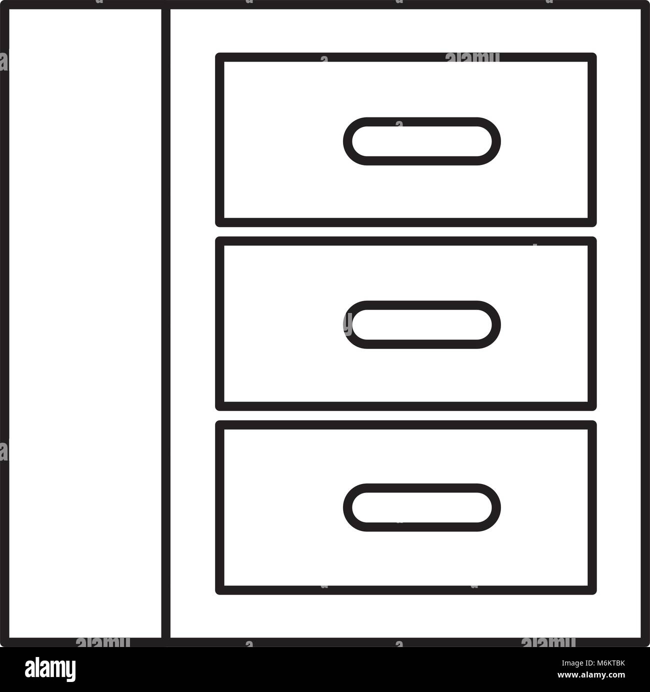 Locker drawer Stock Vector Images - Alamy