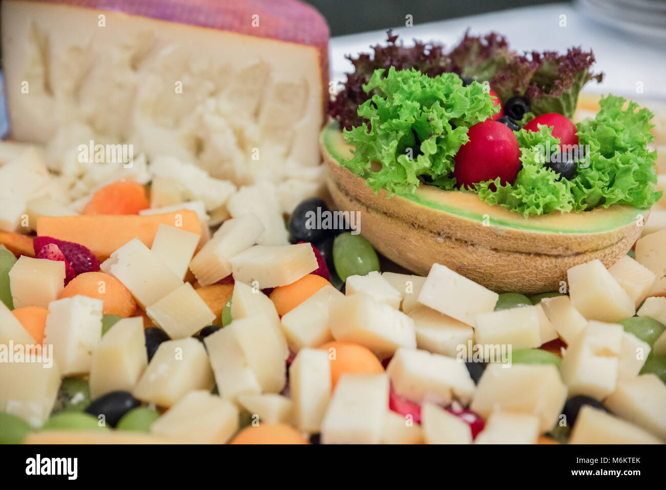 Detail of a food banquet Stock Photo - Alamy