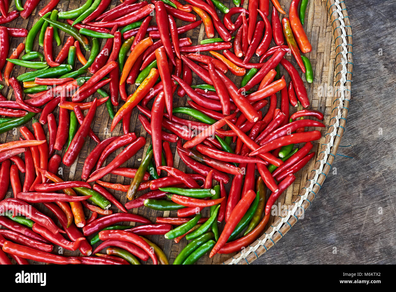 Red thai hot peppers hi-res stock photography and images - Alamy