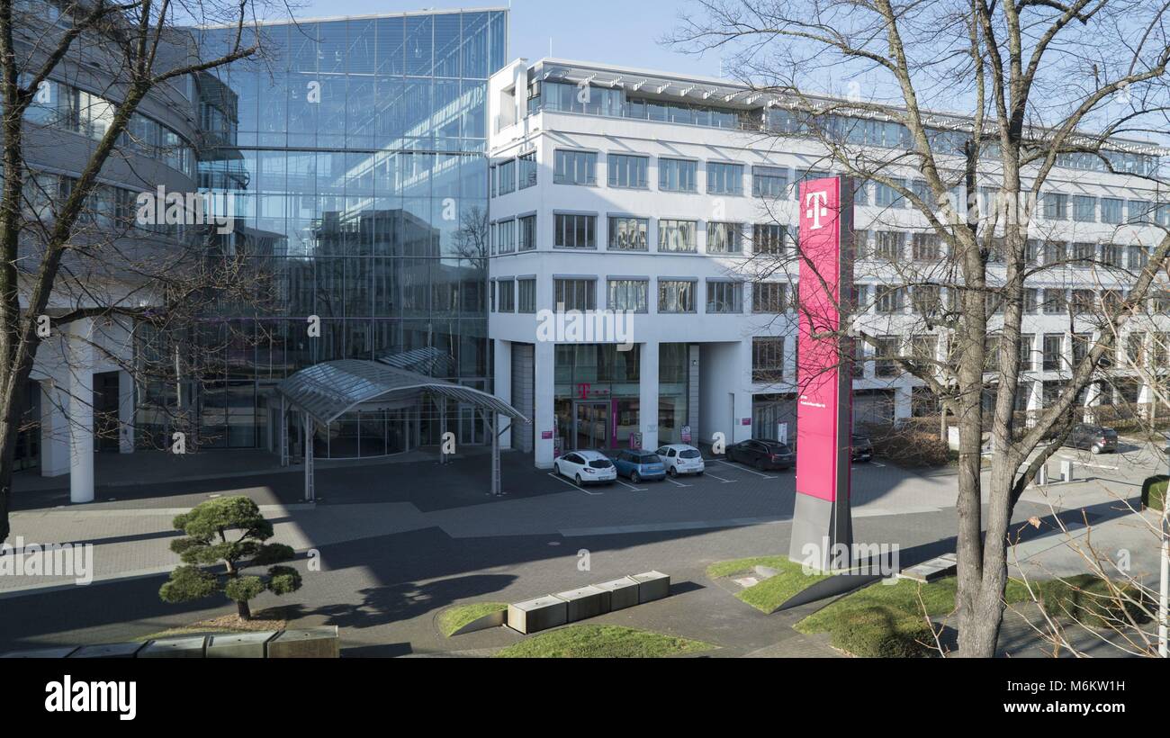 Outside view of Headquarter of Deutsche Telekom AG (German Telecom) in ...