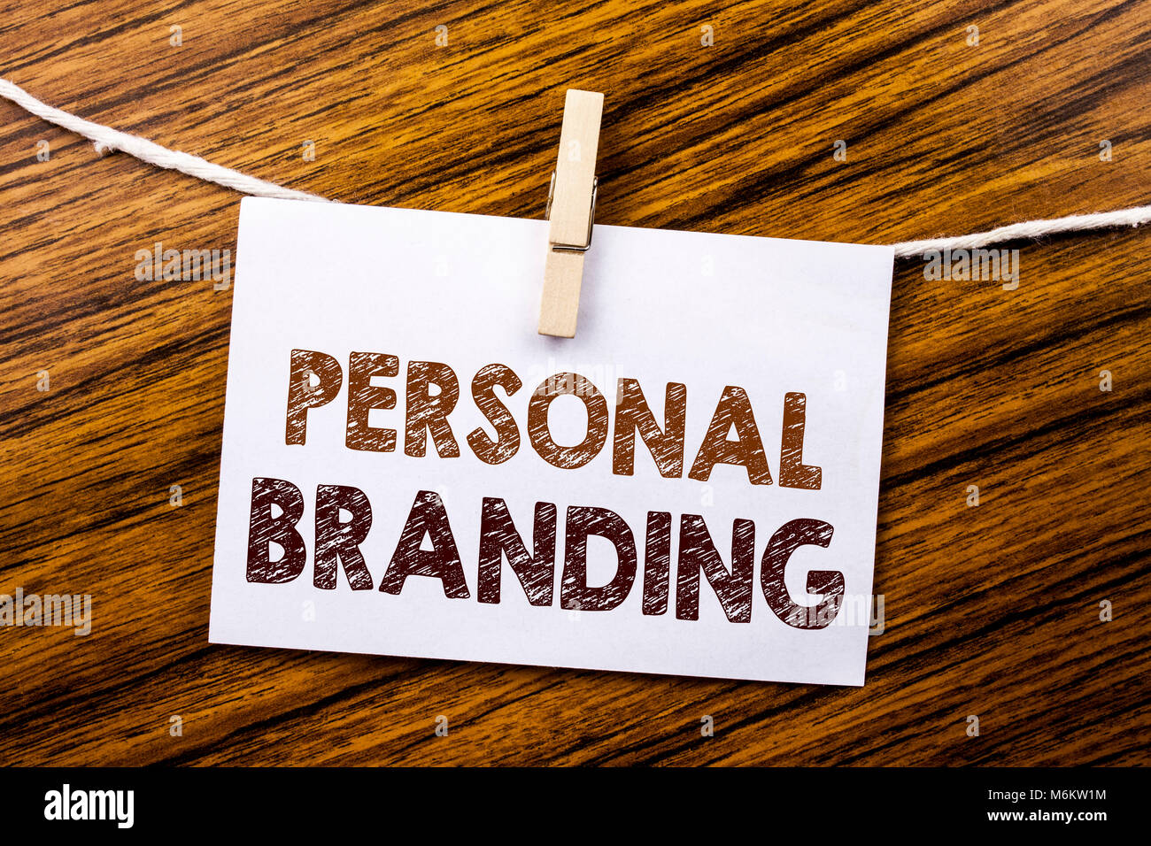 Handwriting Announcement text showing Personal Branding. Business ...