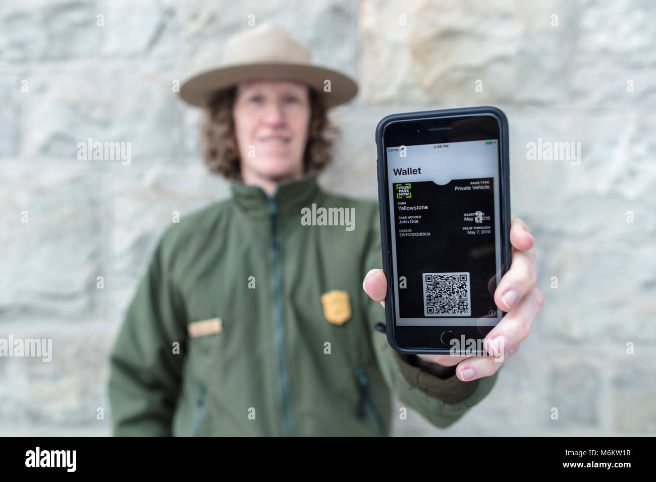Your Pass Now in Yellowstone Stock Photo - Alamy