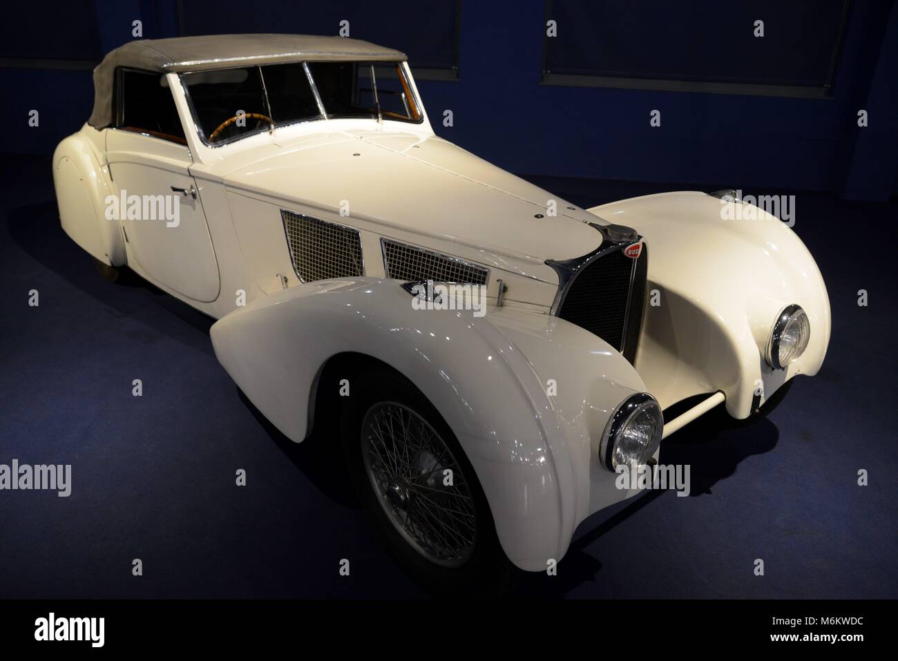 A Bugatti Type 57 SC Aravis is exhibited at the car collection of the ...