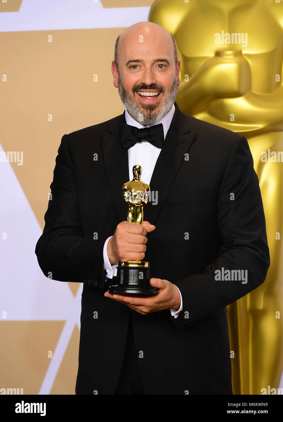 Mark Bridges with his oscar for Best Costume Design in Phantom Thread ...