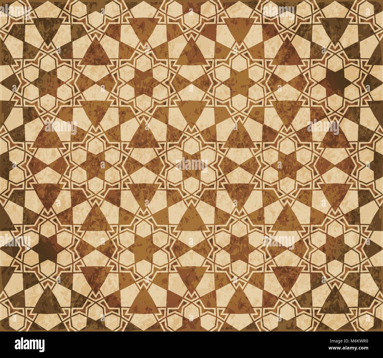 Retro brown Islam seamless geometry pattern background eastern style ...