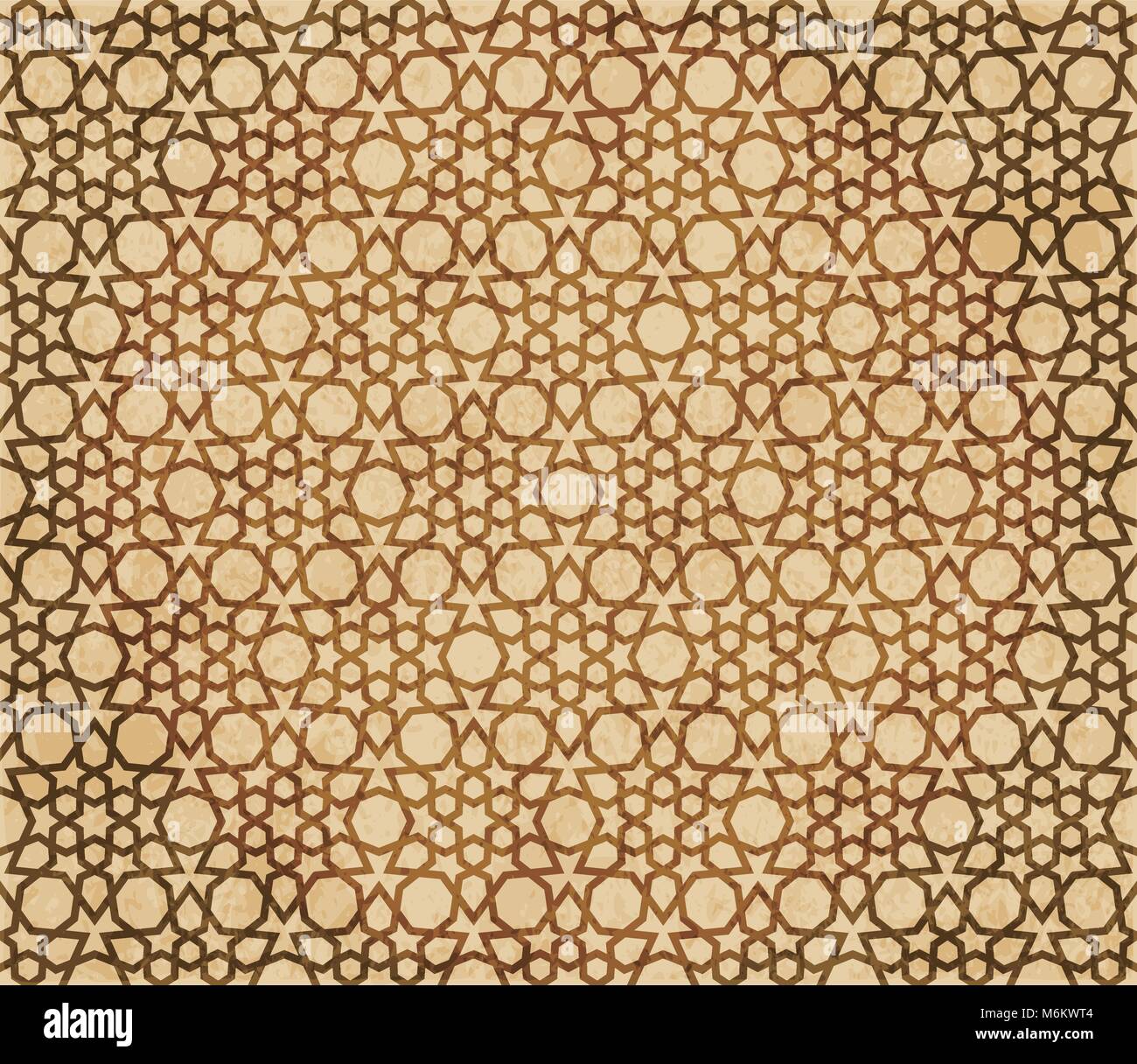 Retro brown Islam seamless geometry pattern background eastern style ...