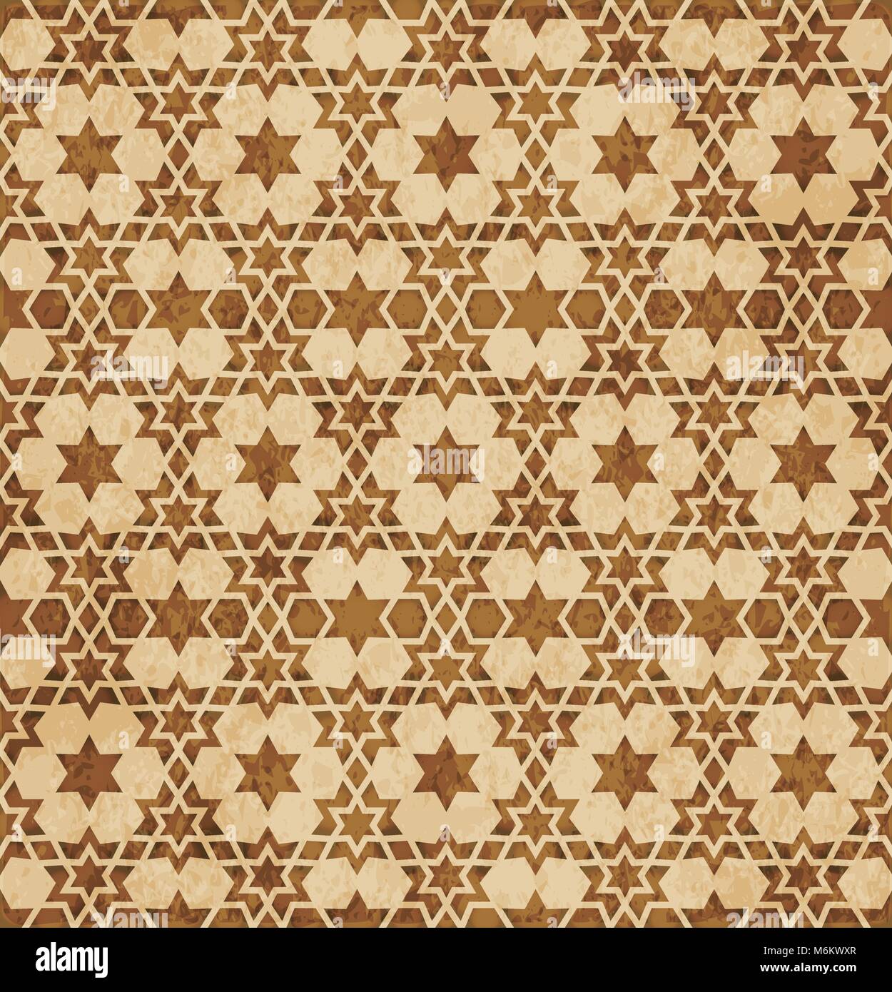 Retro brown Islam seamless geometry pattern background eastern style ...