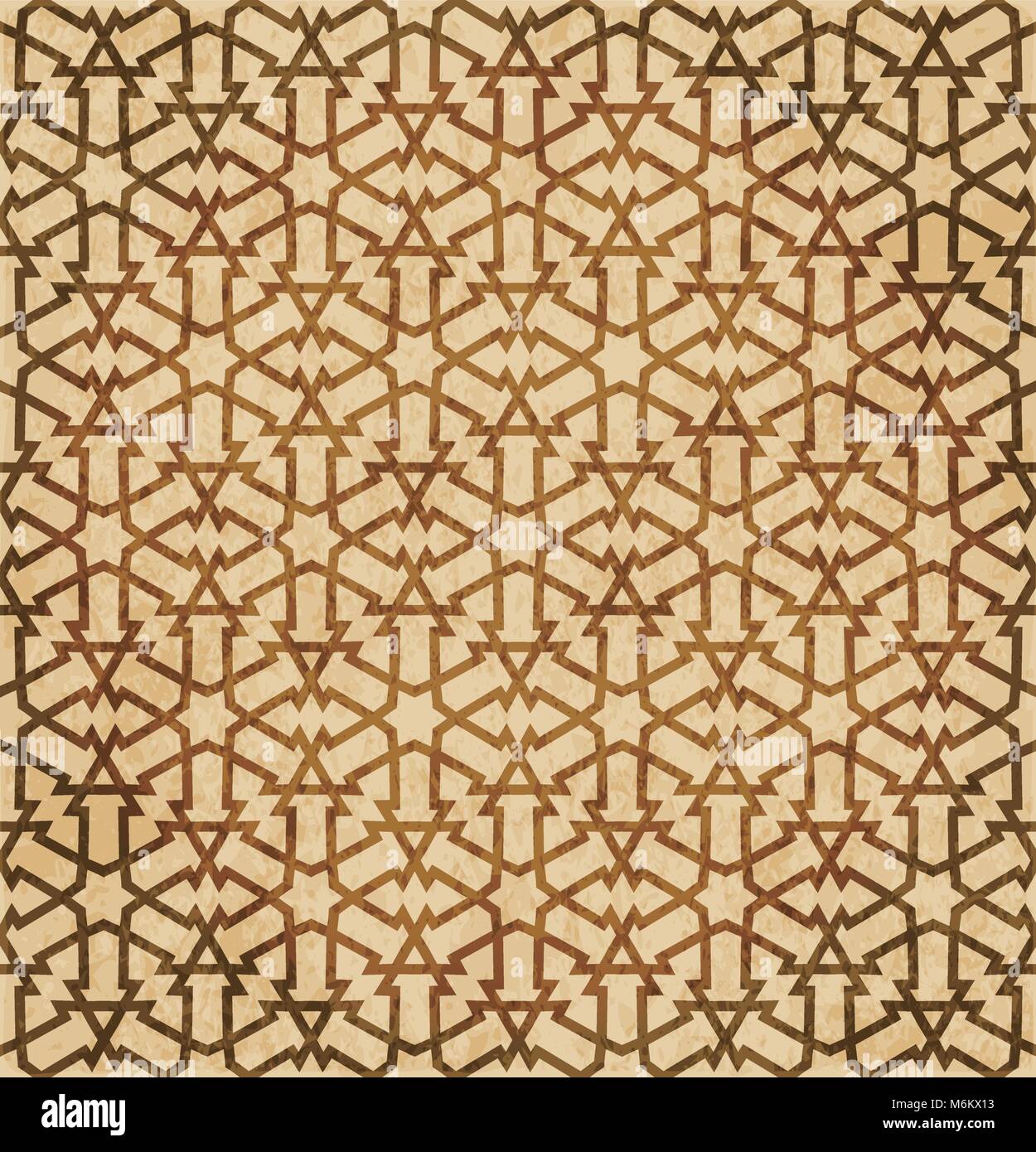 Retro brown Islam seamless geometry pattern background eastern style ...