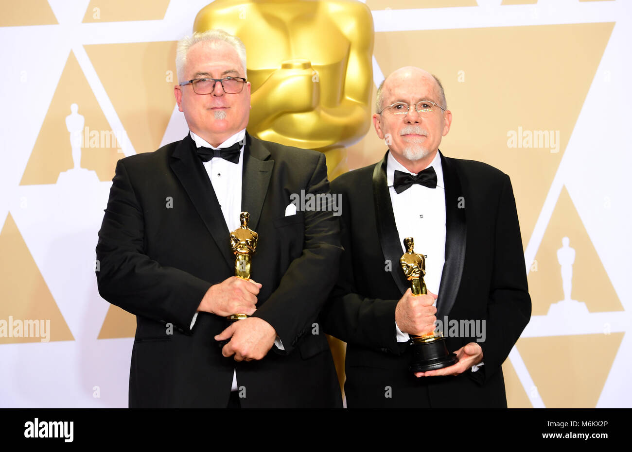 Alex Gibson and Richard King with their oscar for Sound Editing for ...