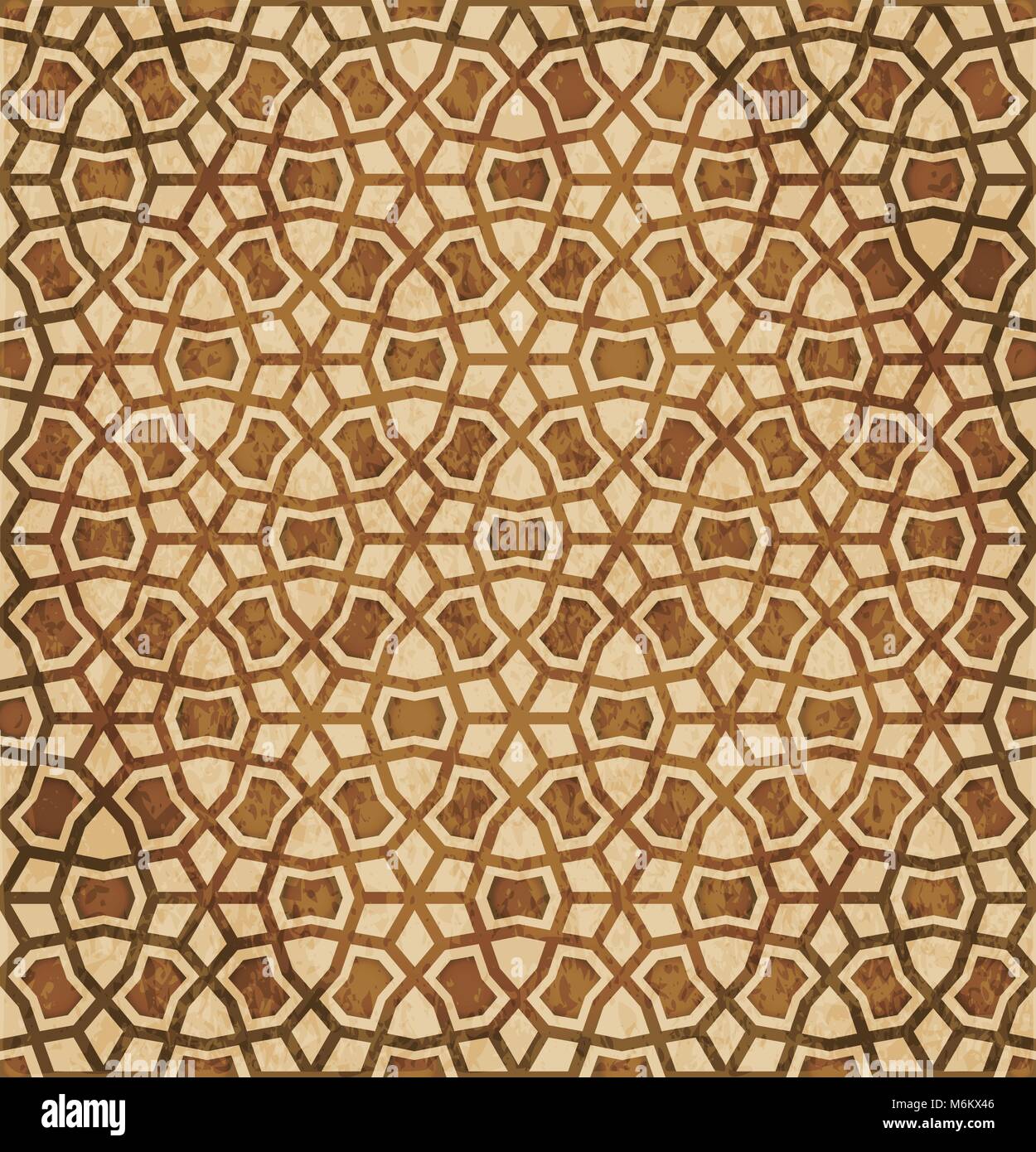 Retro brown Islam seamless geometry pattern background eastern style ...