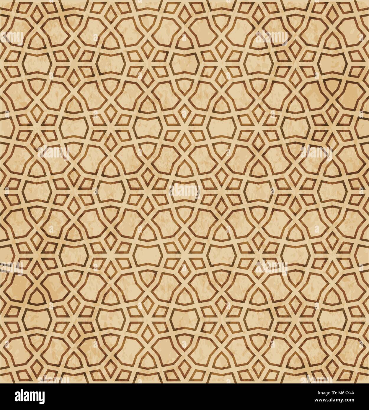 Retro brown Islam seamless geometry pattern background eastern style ...
