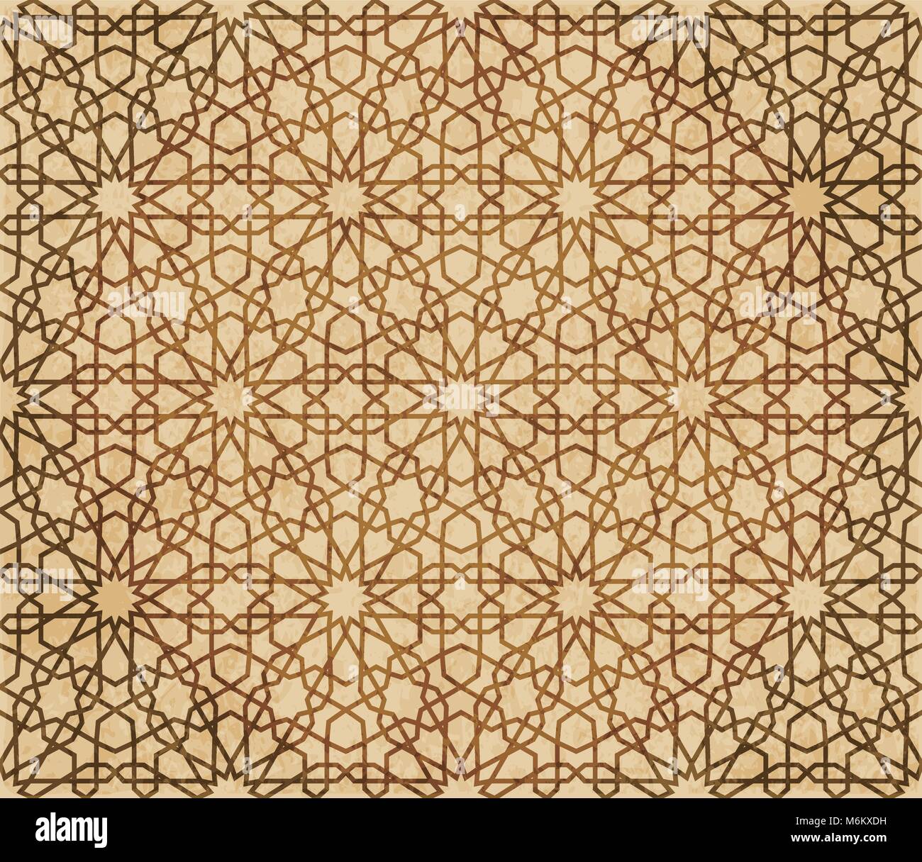Retro brown Islam seamless geometry pattern background eastern style ...