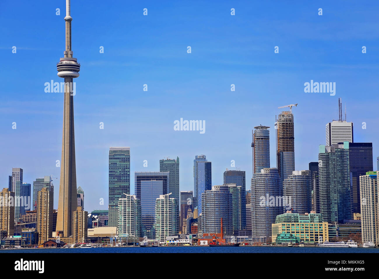 Toronto skyline from Ontario lake Stock Photo - Alamy