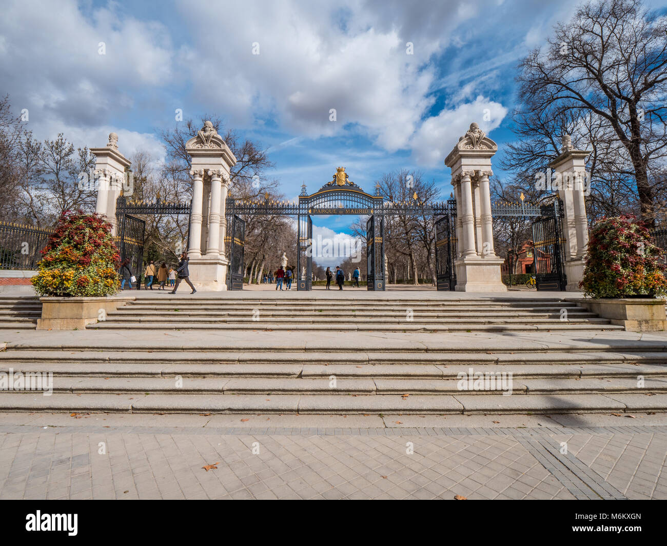 Famous recreation park in Madrid - The Retiro Park - MADRID / SPAIN ...